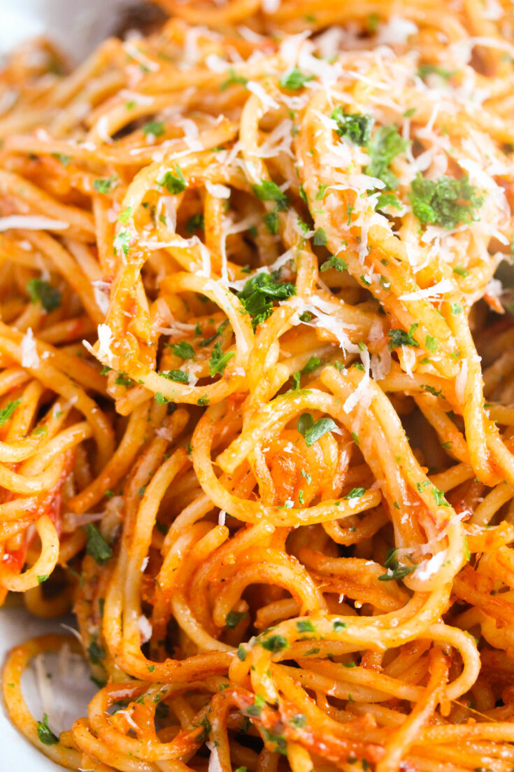 Fried Spaghetti (with Leftover Pasta) » The Fast Recipe Food Blog