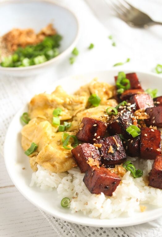 Easy Spam Eggs and Rice » The Fast Recipe Food Blog