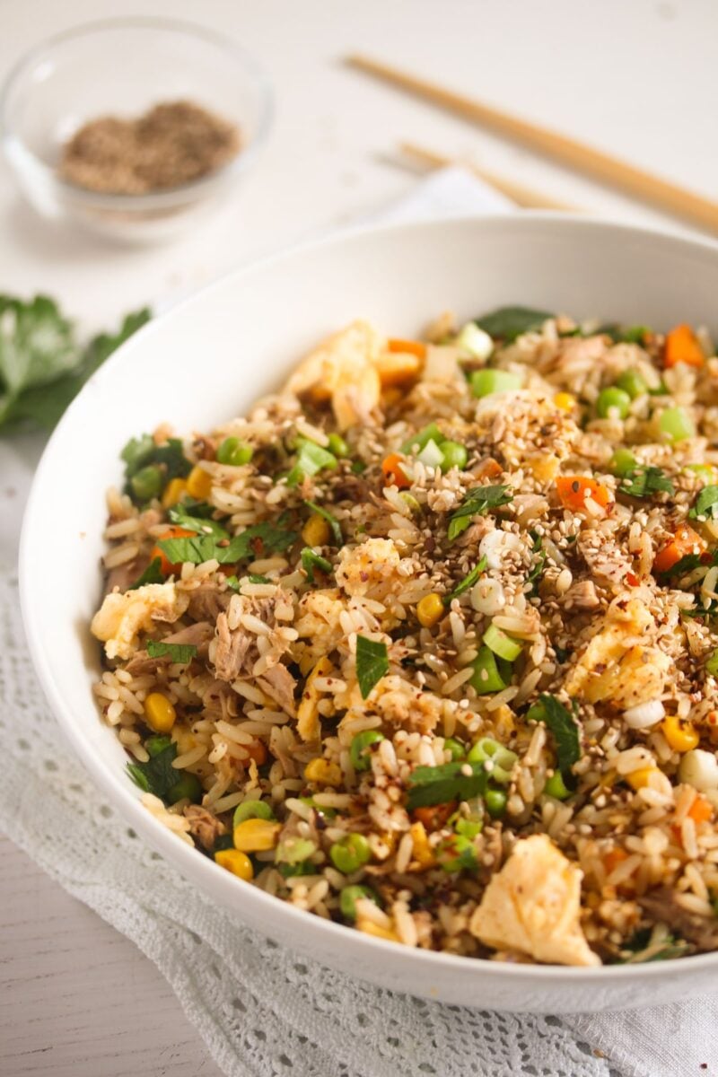 Simple Tuna Fried Rice » The Fast Recipe Food Blog