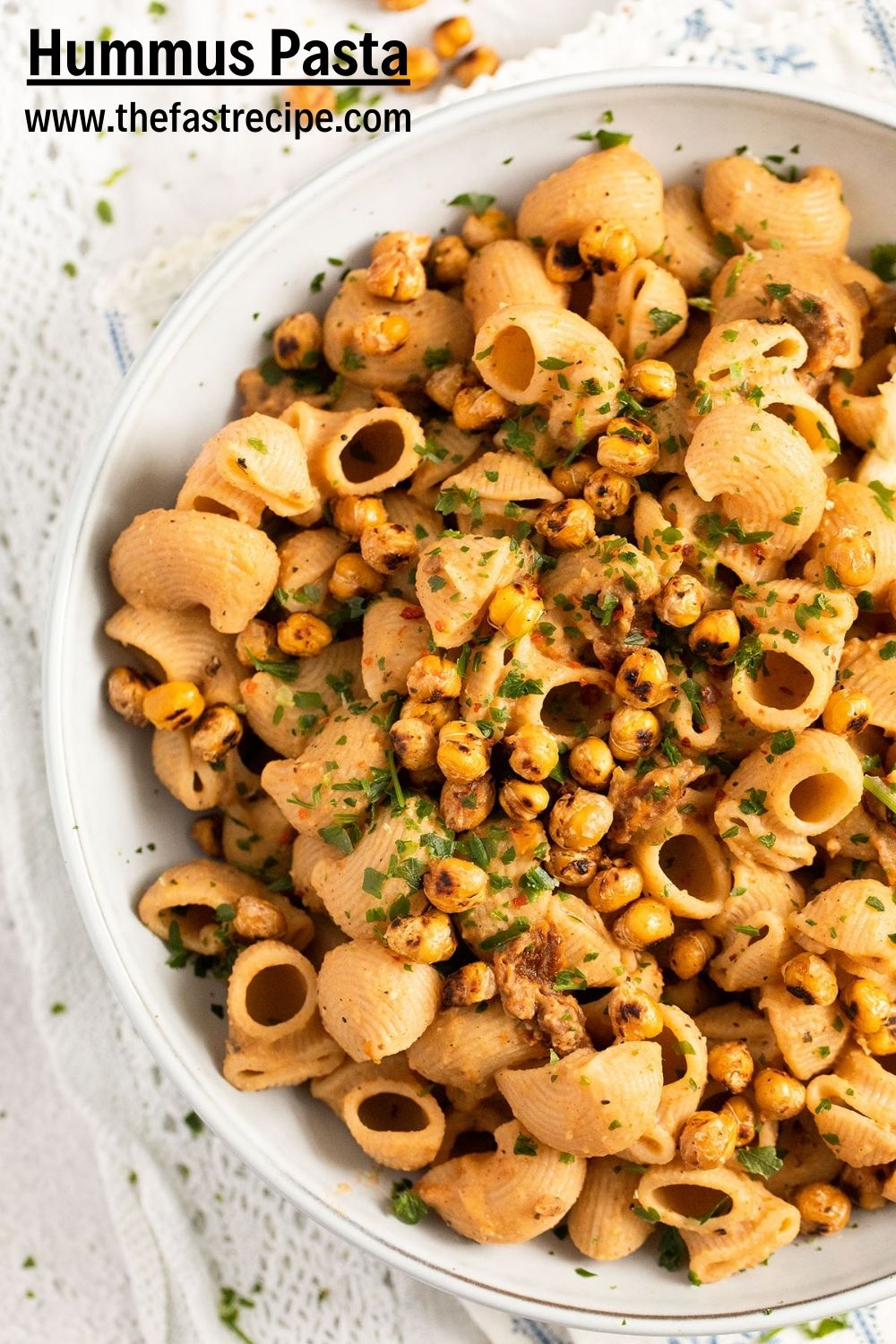 Hummus Pasta Sauce (Vegan Recipe)