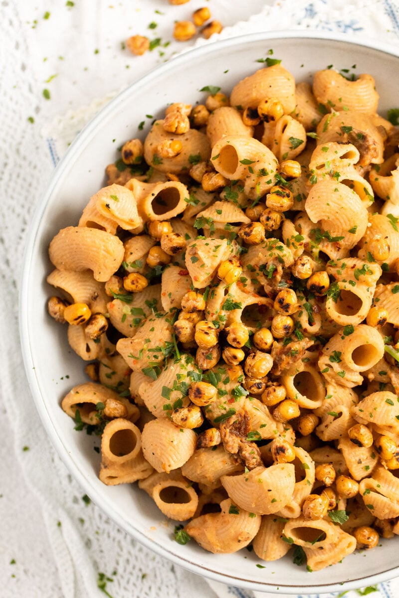 Hummus Pasta Sauce (Vegan Recipe)