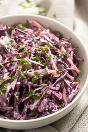 Purple Cabbage Slaw » The Fast Recipe Food Blog