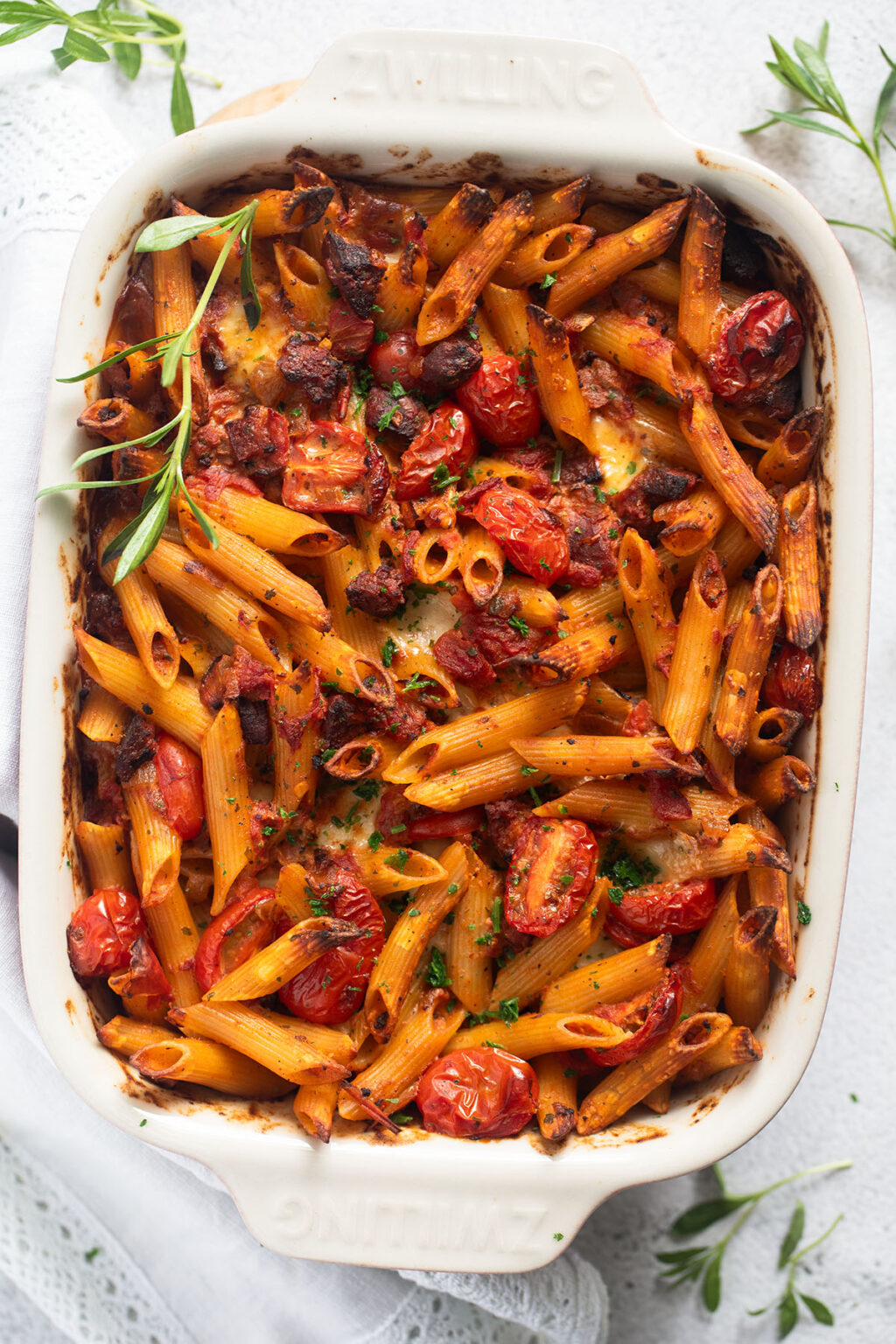 Chorizo Pasta Bake » The Fast Recipe Food Blog