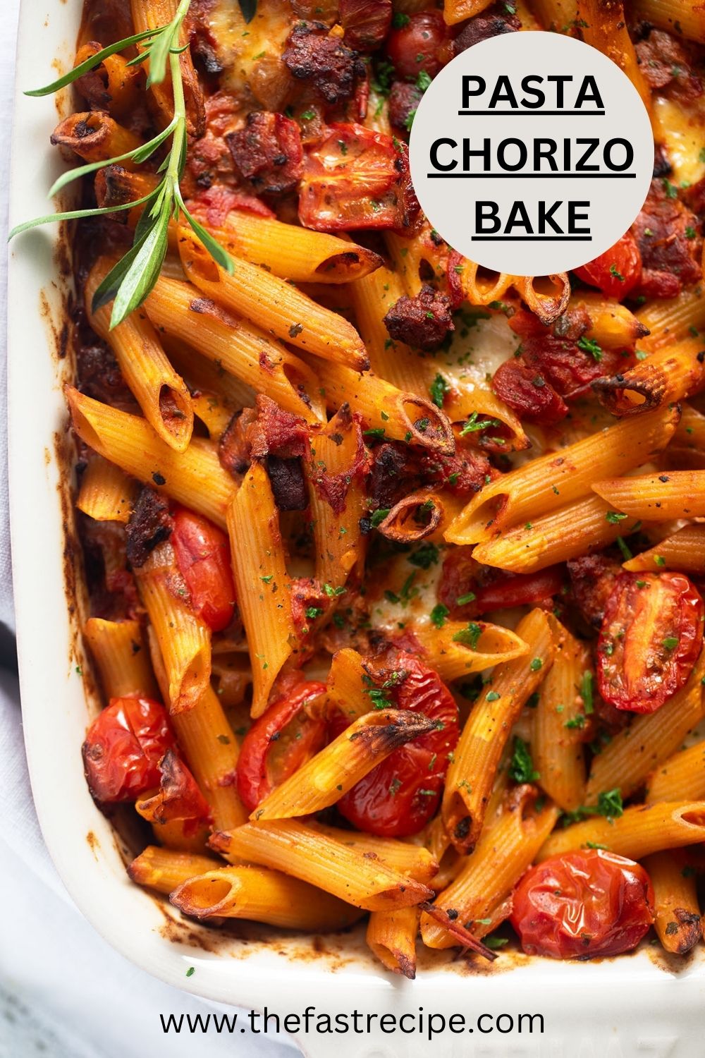 Chorizo Pasta Bake » The Fast Recipe Food Blog