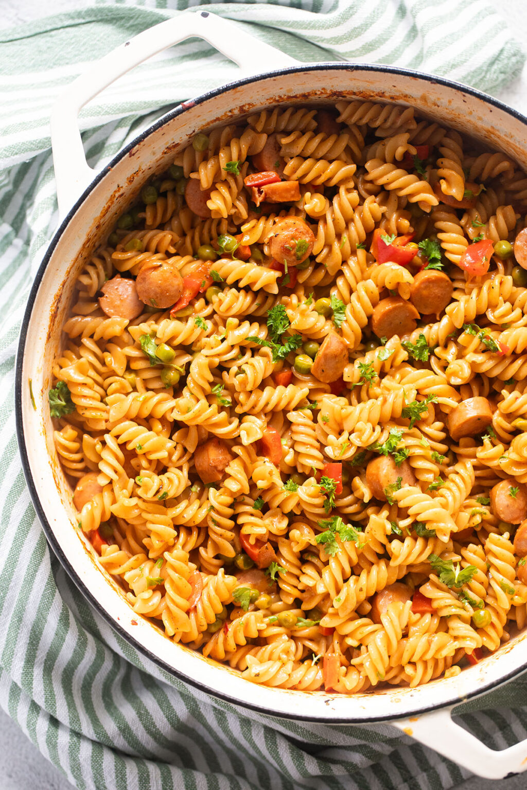 Hot Dog Pasta (One Pot) » The Fast Recipe Food Blog