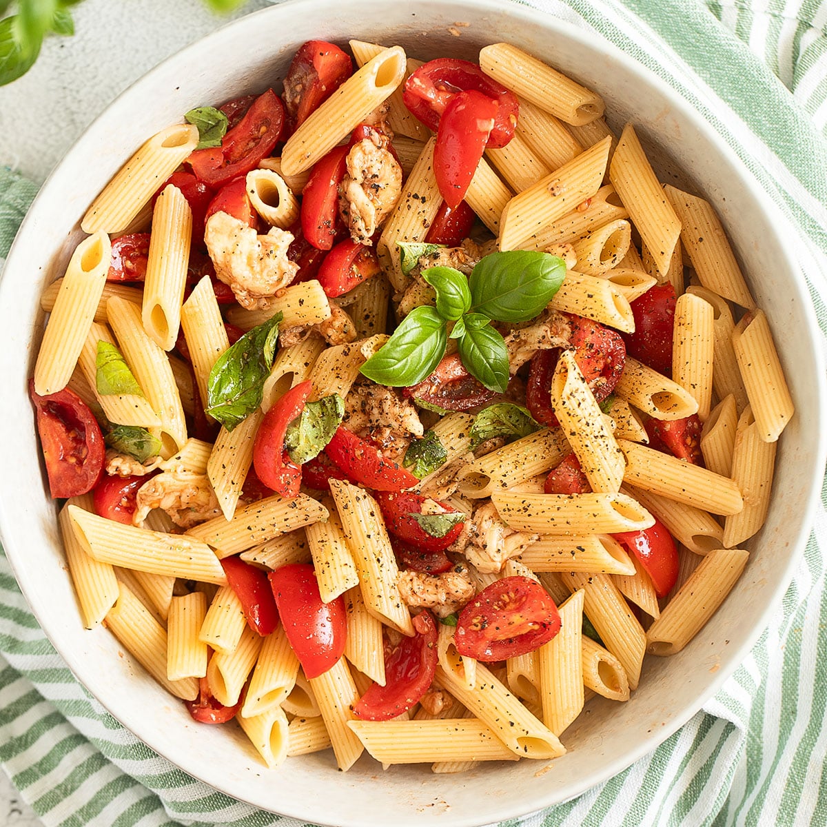 Easy Penne Caprese » The Fast Recipe Food Blog