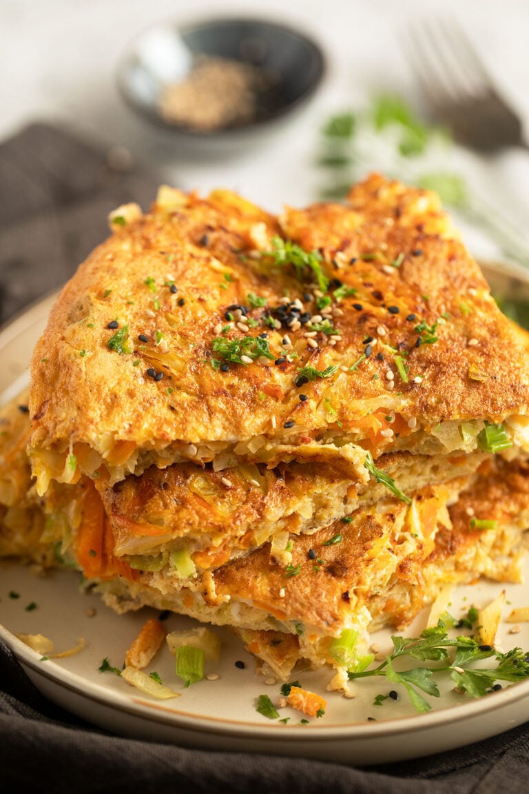 Easy Cabbage Omelette » The Fast Recipe Food Blog