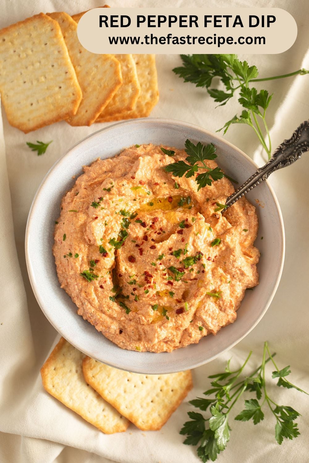 Red Pepper and Feta Dip » The Fast Recipe Food Blog