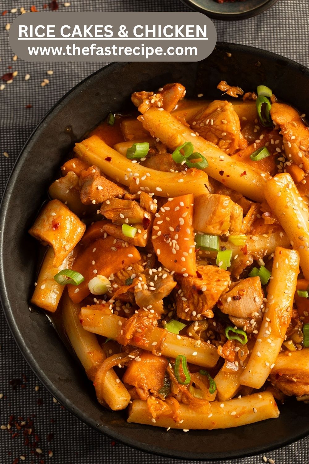 Chicken and Rice Cake Stir Fry » The Fast Recipe Food Blog