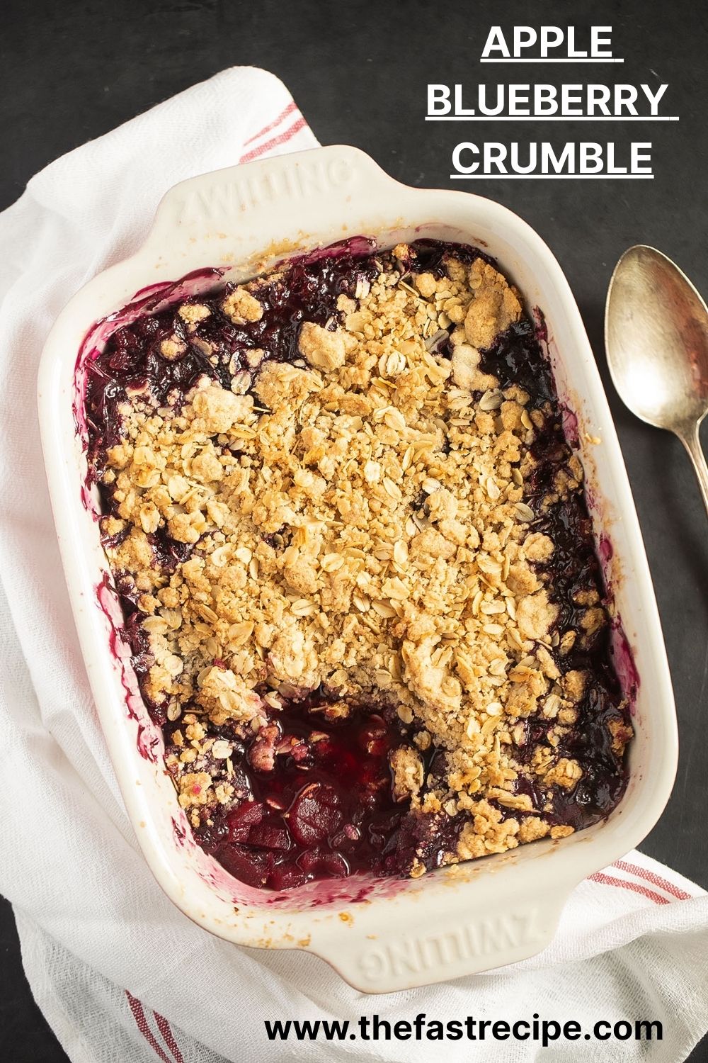 Apple and Blueberry Crumble Recipe » The Fast Recipe Food Blog