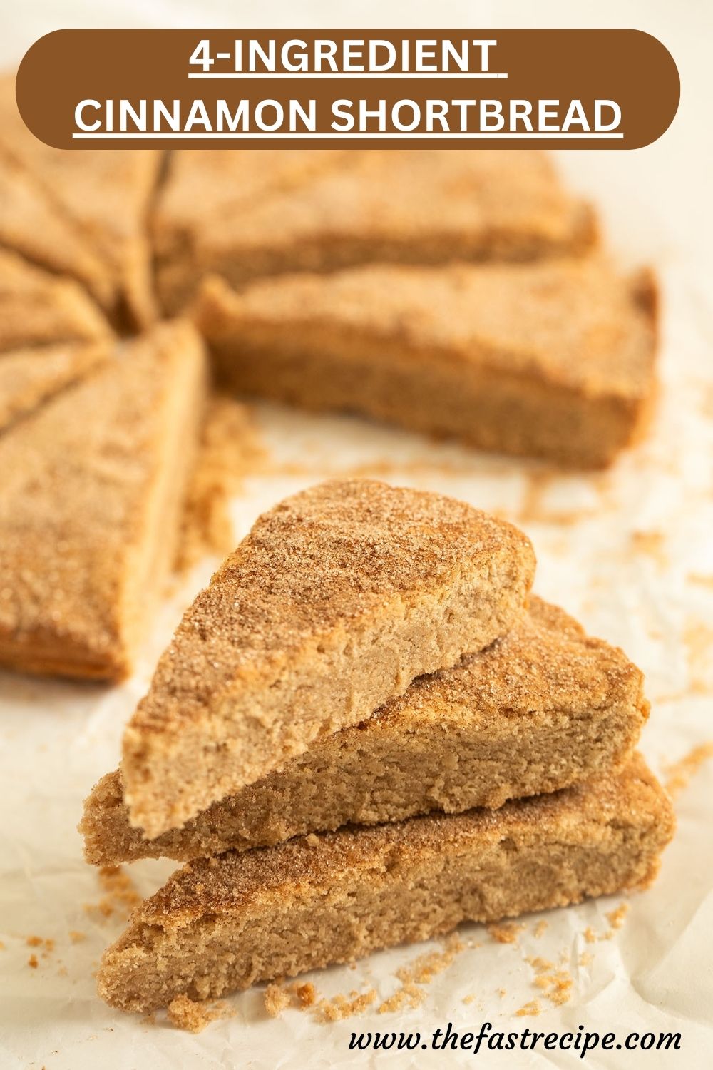 Easy Cinnamon Shortbread – Only 4 Ingredients » The Fast Recipe Food Blog